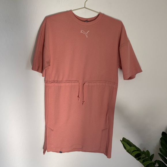 Puma | Dresses | Puma Her Tee Dress Short Sleeve In Blush Pink Size Xs ...